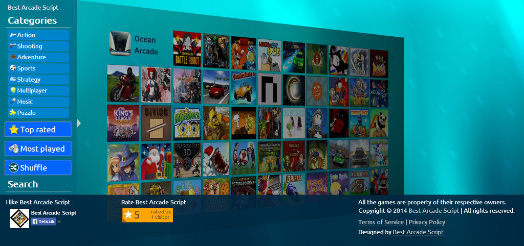 Best Arcade Script™ Html5 And Flash Arcade Game Script 4545